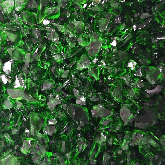 Recycled Green Glass Rock 5-20mm 1Kg - Cadoworld Ltd - www.glasspebbles ...