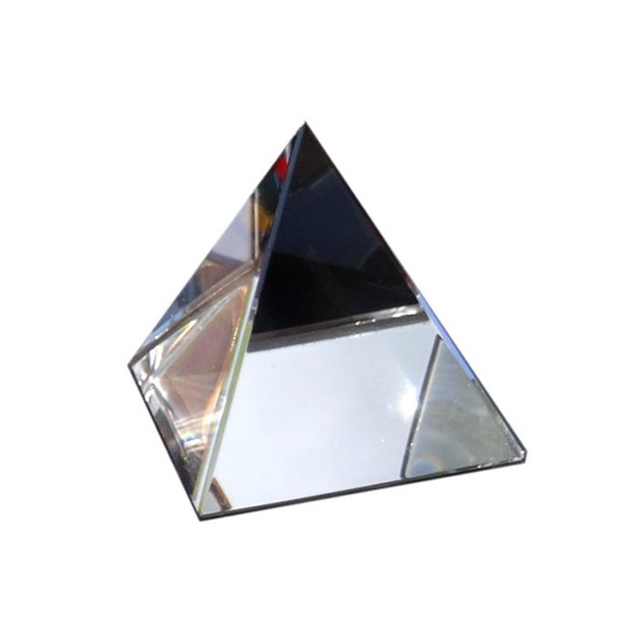 Glass Pyramid 80mm - Cadoworld Ltd - www.glasspebbles.co.uk