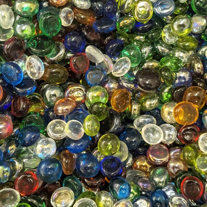 Small Glass Pebbles