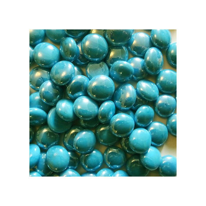 Turquoise Opaque Glass Pebbles 1kg - Cadoworld Ltd - www.glasspebbles.co.uk