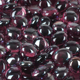Purple Glass Pebbles, Pebbles are perfect for decoration of your table ...