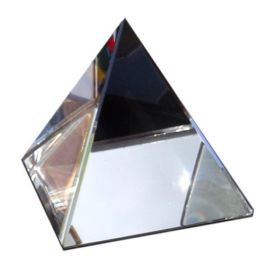Glass Pyramid 100mm - Cadoworld Ltd - www.glasspebbles.co.uk